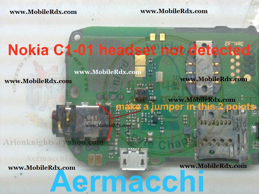 Nokia C1-01 Heaadset Not Detected Jumper Solution