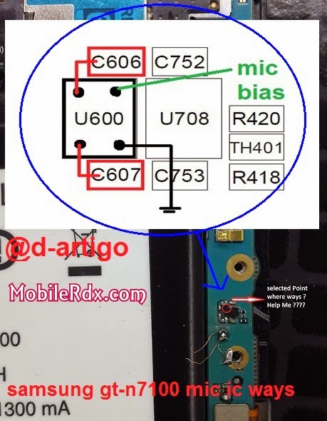 Samsung Note 2 N7100 Mic Ways Problem Solution