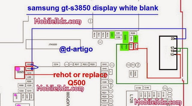 Samsung Corby 2 S3850 Blank White Display Solution