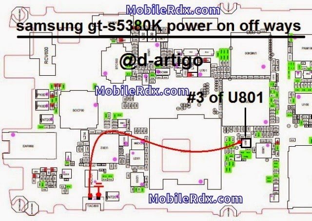 Samsung S5380K Power Button Ways On Off Key Jumper