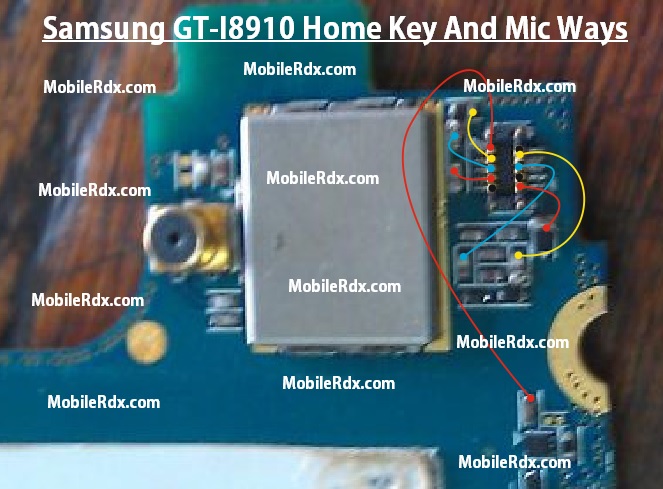 Samsung GT-I8910 Mic And Home Key Ways