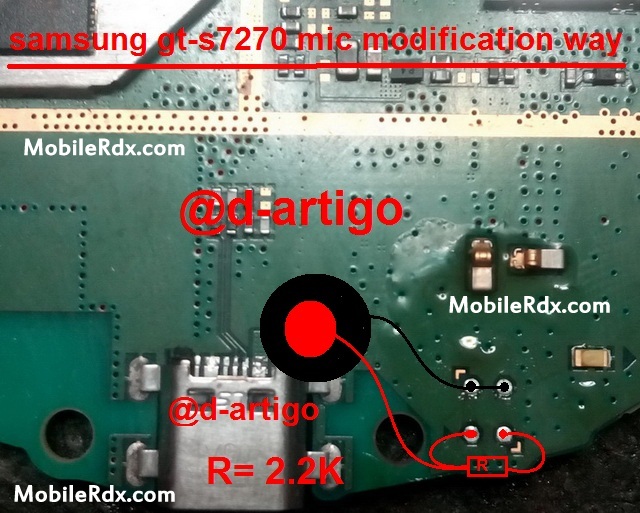 Samsung GT-S7270 Mic Solution Modification Ways