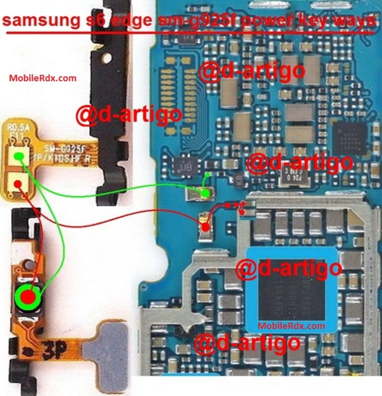 Samsung SM-G925F Power On Off Button Jumper Solution
