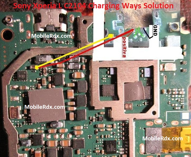 Sony Xperia L C2104 Charging Ways Solution Usb Jumper