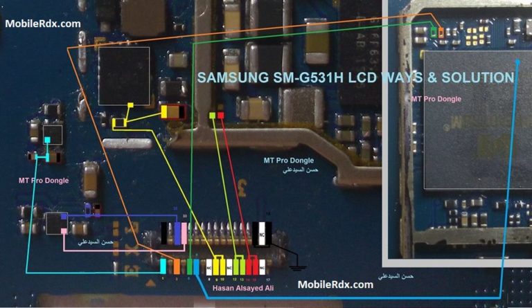 Samsung G531H Full LCD Ways Backlight Jumper Solution