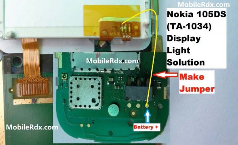 Nokia 105 2017 TA-1034 LCD Light Ways Backlight Solution