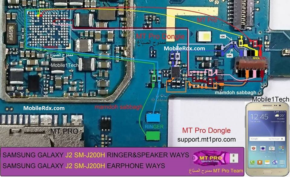 Samsung Galaxy J2 J200H Speaker Ways Earpiece Jumper Solution