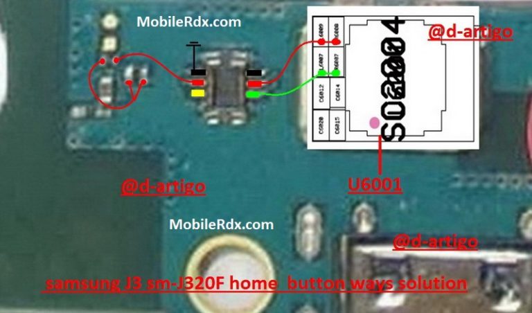 Samsung Galaxy J3 J320F Home Button Ways