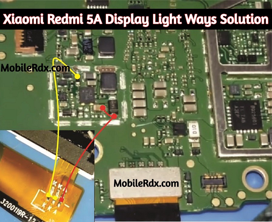 Xiaomi Redmi 5A Display Light Ways Backlight Jumper Solution Xiaomi Redmi 5A Display Light Ways Backlight Jumper Solution