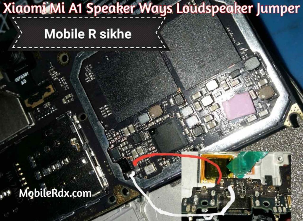 Xiaomi Mi A1 Speaker Ways Loudspeaker Jumper Solution