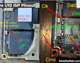 Oppo F7 CPH1819 ISP Pinout to Remove Pattern Lock and FRP