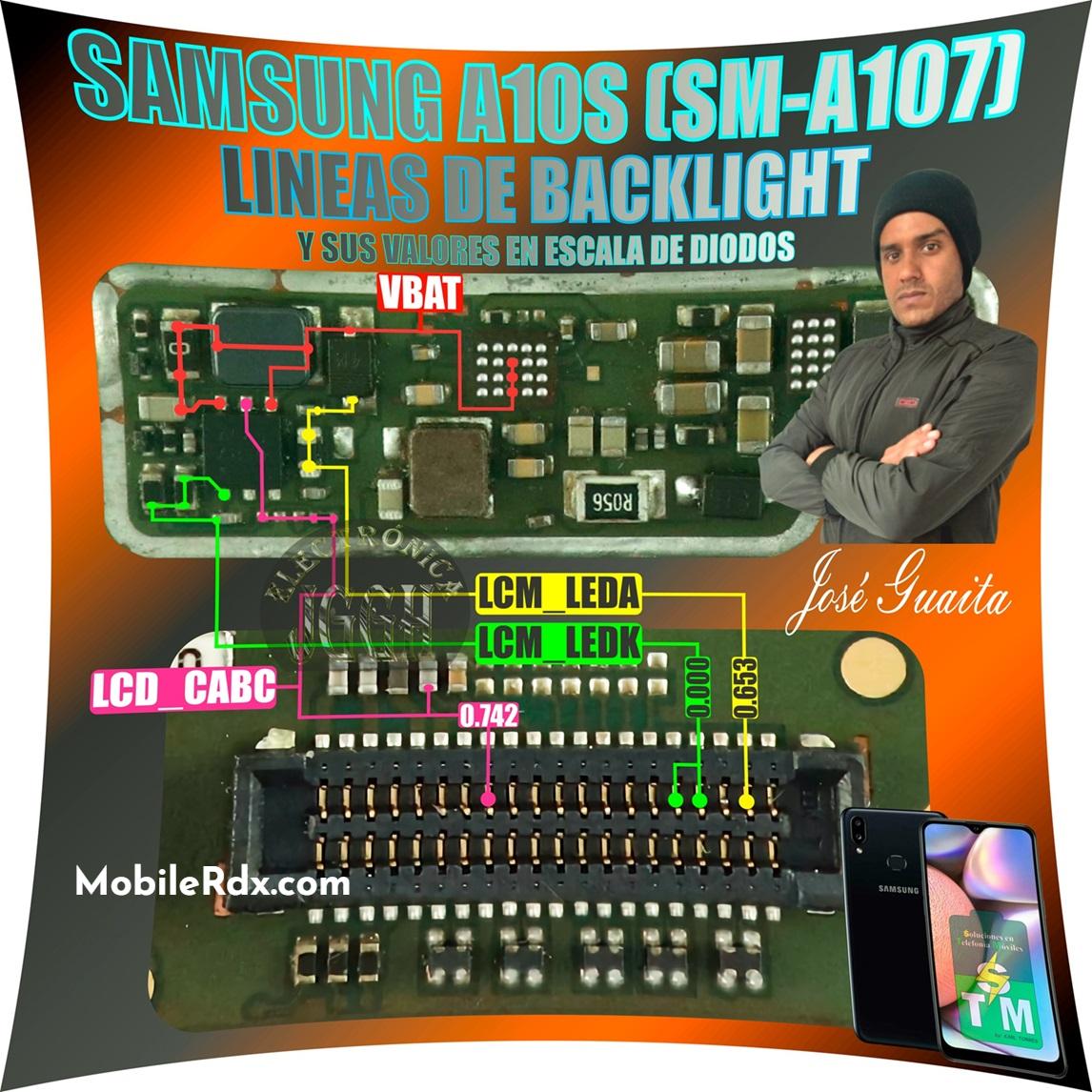 Samsung A10s A107F LCD Backlight Ways Display Problem Solution