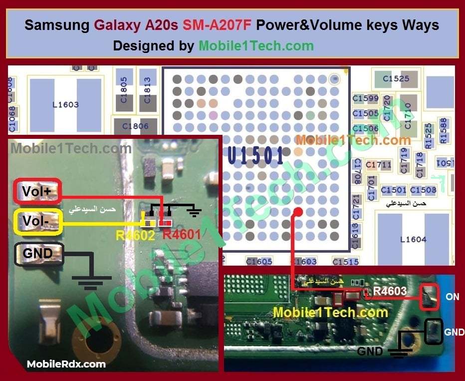 Samsung A20s A207F Power Key Way | Volume Button Jumper Solution