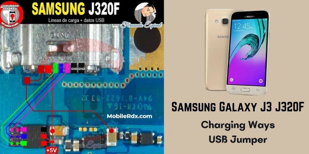 Repair Samsung J3 J320F Won’t Charge Problem | Charging Ways
