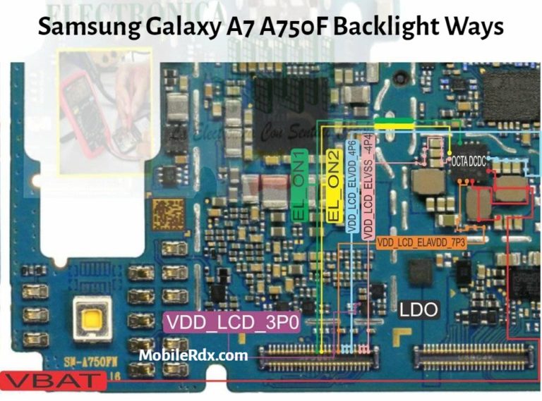 Samsung Galaxy A7 A750F Display Light Ways | Backlight Solution Samsung Galaxy A7 A750F Display Light Ways | Backlight Solution