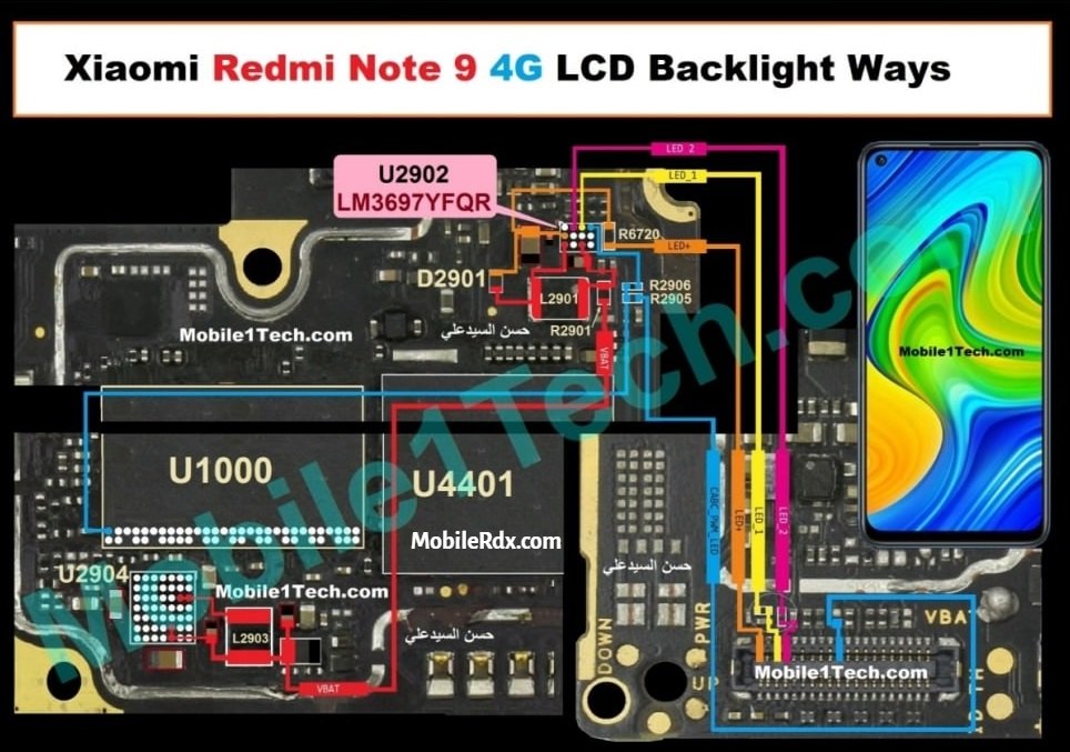 Xiaomi Redmi Note 9 Backlight Ways Problem | Display Light Solution Xiaomi Redmi Note 9 Backlight Ways Problem | Display Light Solution