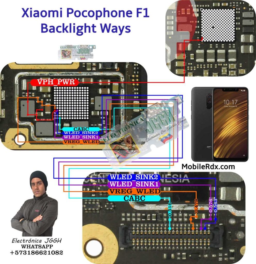 Xiaomi Pocophone F1 Backlight Ways | Repair Display Light Problem