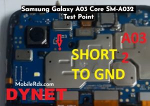 Samsung Galaxy A03 Core SM-A032 ISP PinOUT | Test Point Image