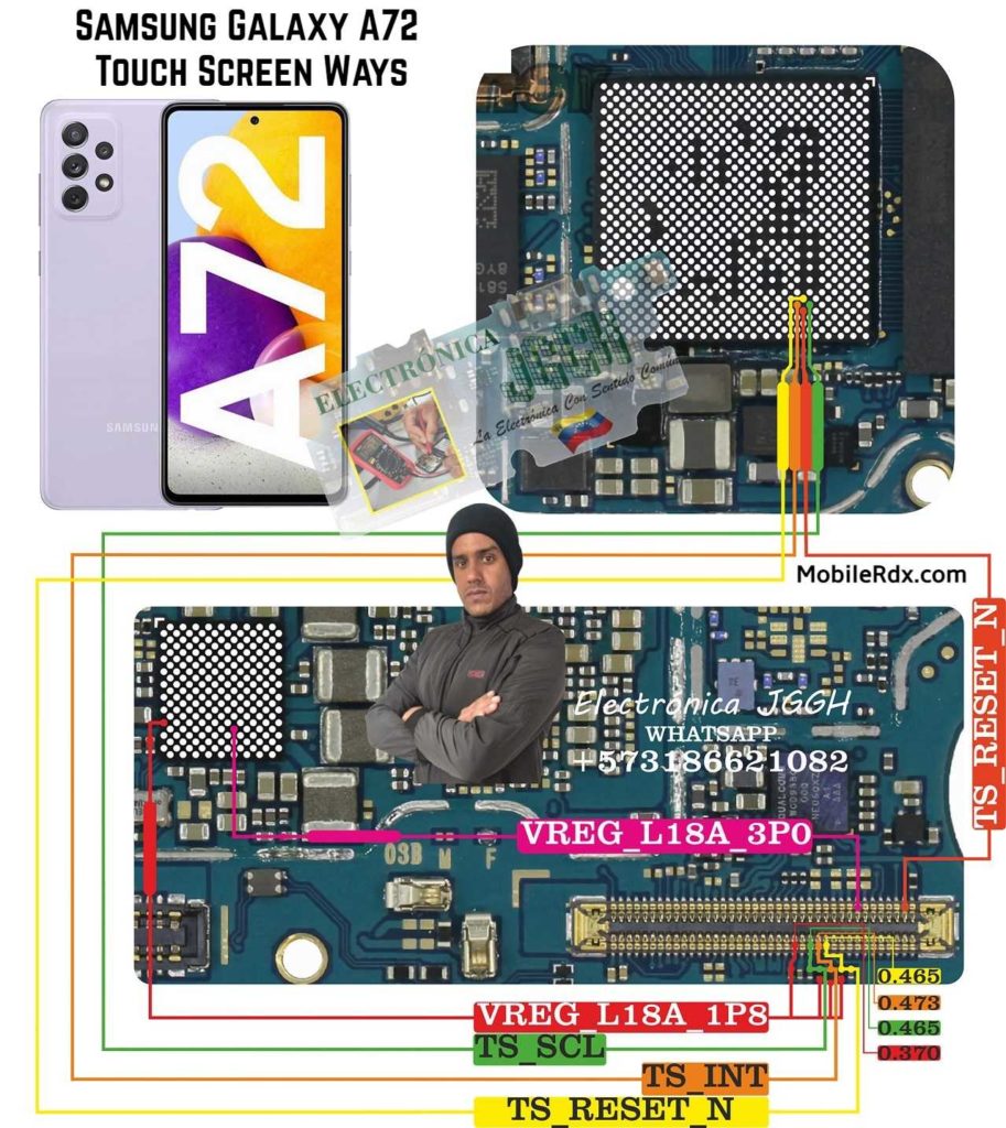 Repair: Samsung Galaxy A72 Touch Screen Problem, Touch Ways