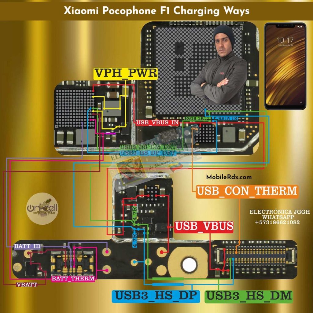 Xiaomi Pocophone F1 Charging Ways, Repair Not Charging Problem