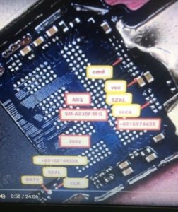 Samsung Galaxy A03 A035F ISP PinOUT | Test Point Image