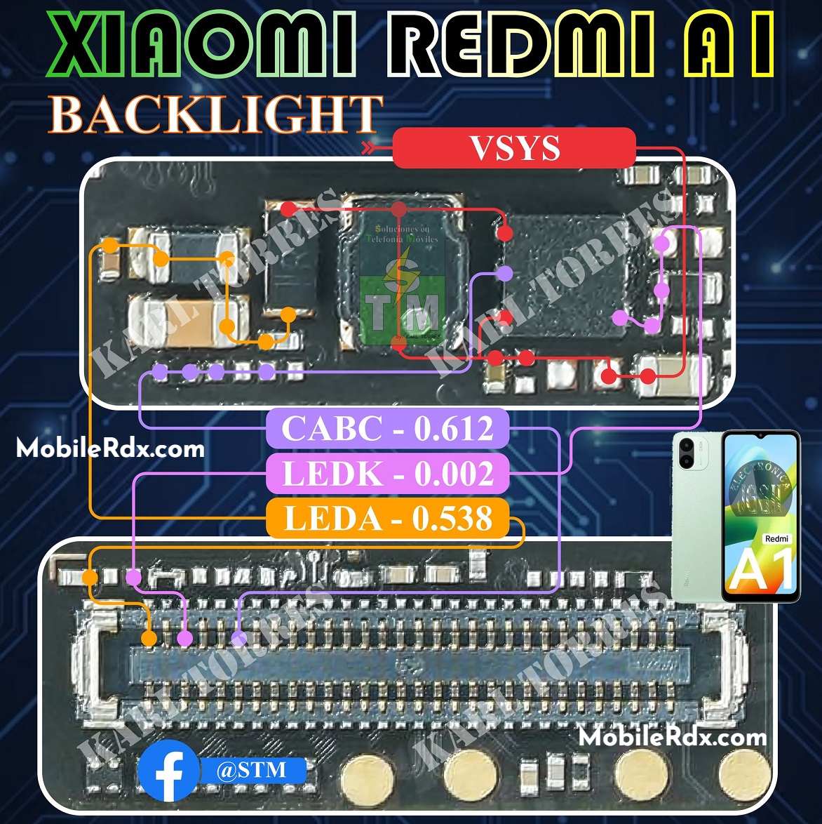 Xiaomi Redmi A1 Backlight Ways | Repair Display Light Problem Xiaomi Redmi A1 Backlight Ways | Repair Display Light Problem