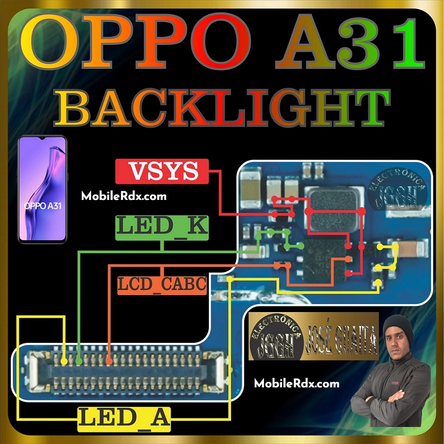 Oppo A31 Backlight Ways | Repair Display Light Problem Oppo A31 Backlight Ways | Repair Display Light Problem