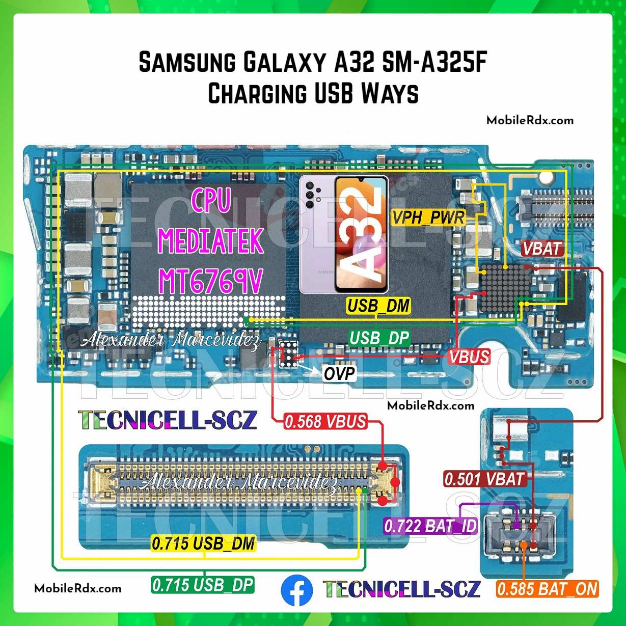 Samsung A32 SM-A325F Charging Ways | Repair Not Charging Problem