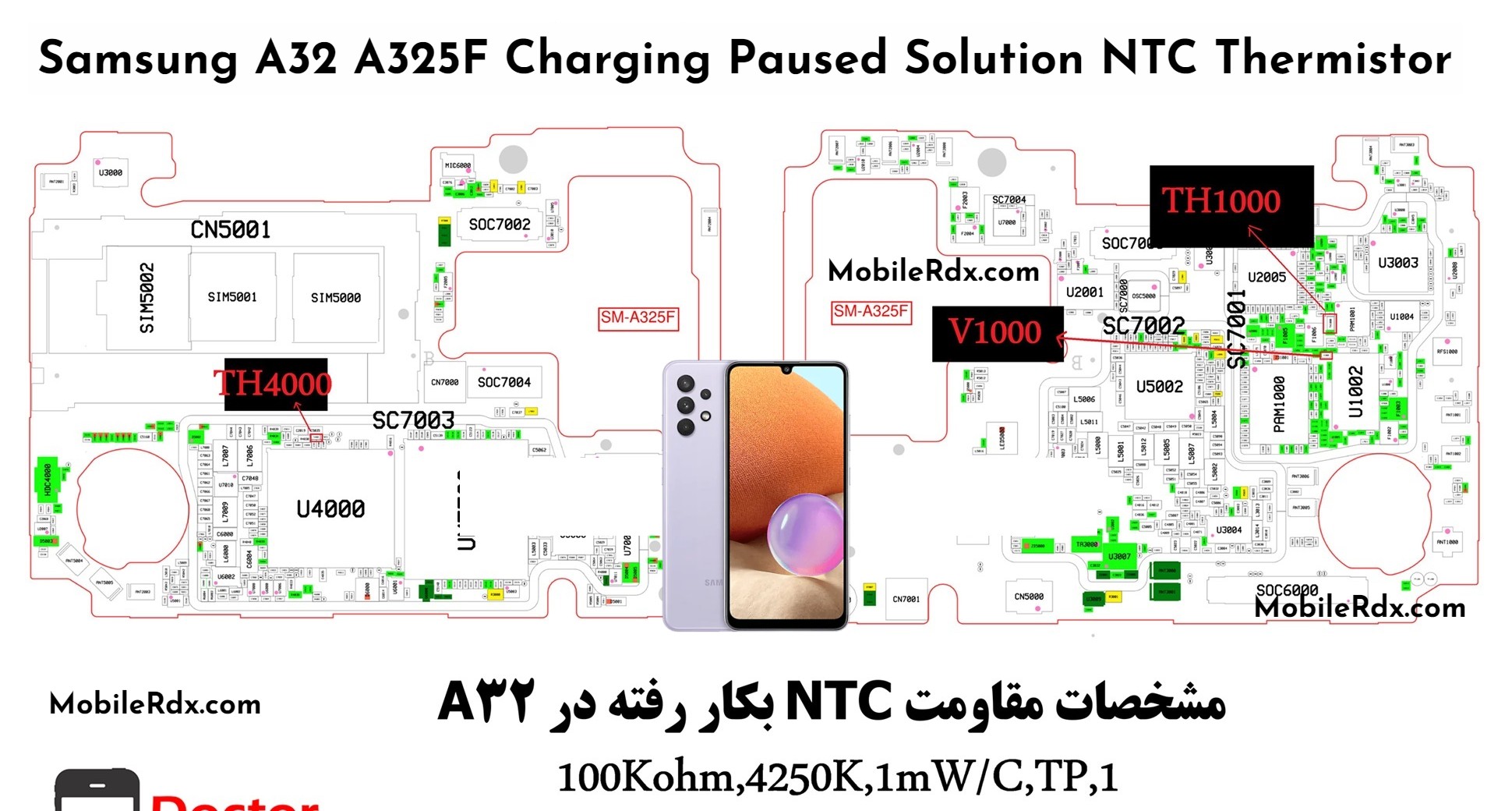 Samsung A32 A325F Charging Paused Solution | Battery Temperature Error