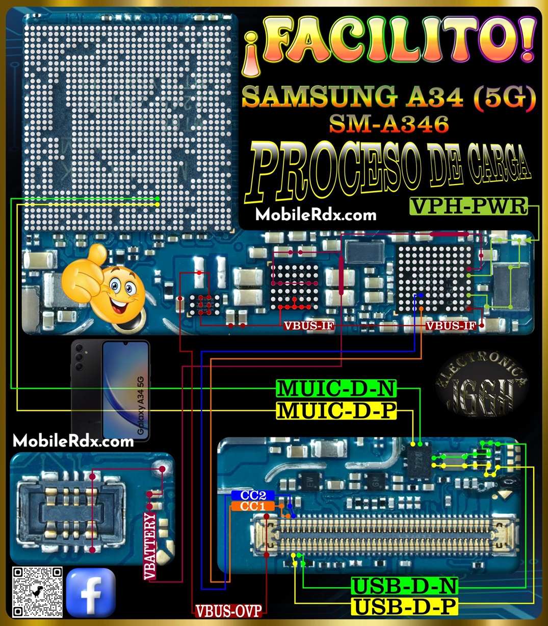 Samsung Galaxy A34 Charging Ways | Repair Not Charging Problem