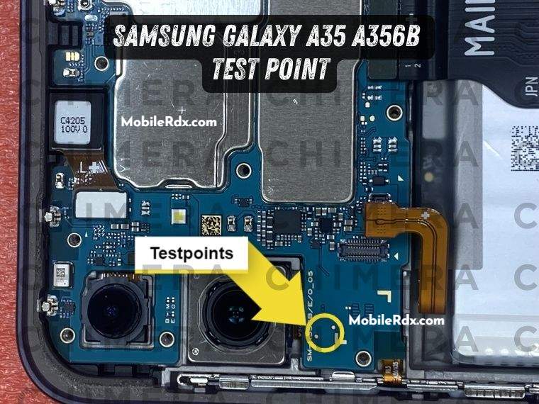 Samsung Galaxy A35 A356B UFS ISP PinOUT | Test Point