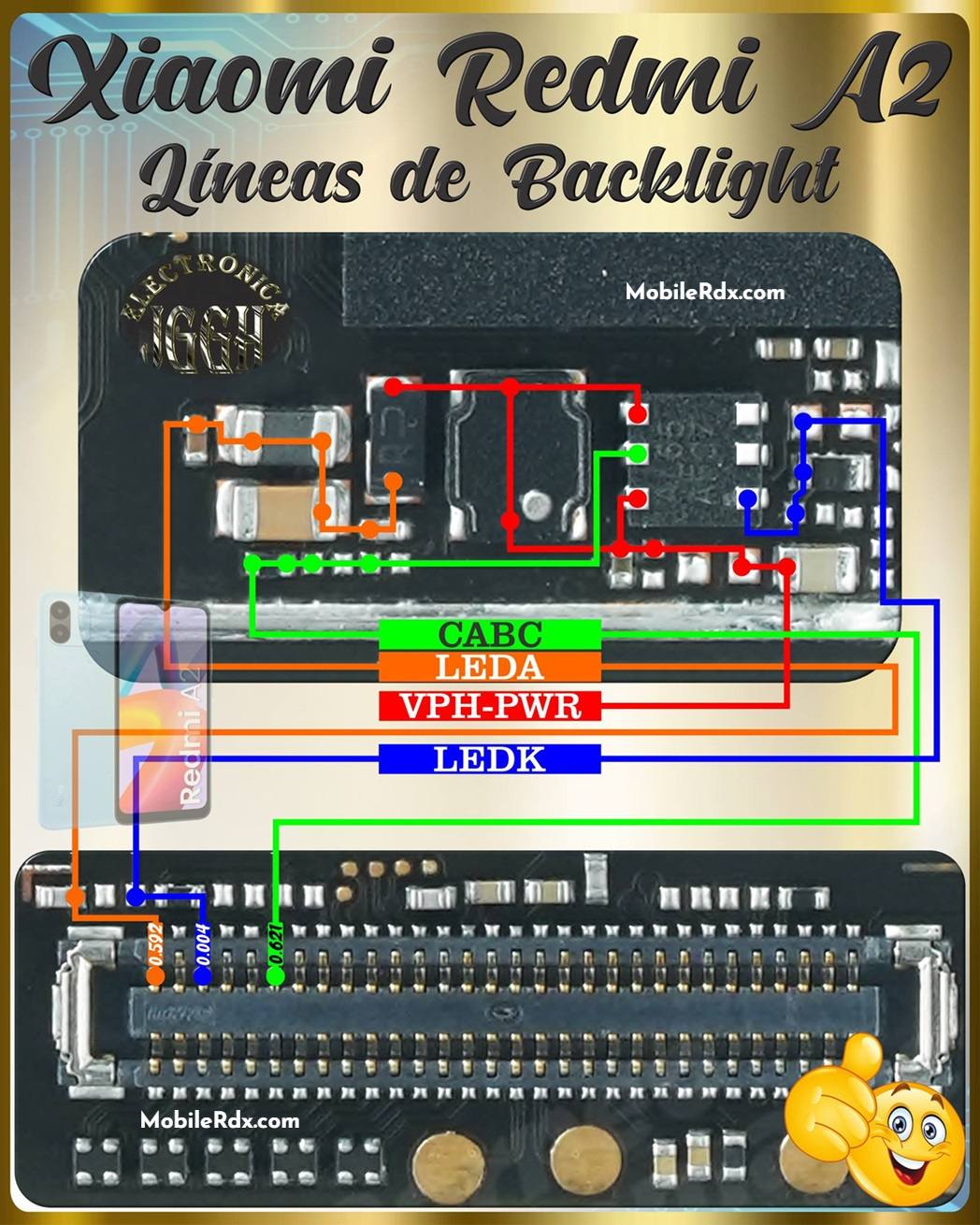 Xiaomi Redmi A2 Backlight Ways | Repair Display Light Problem