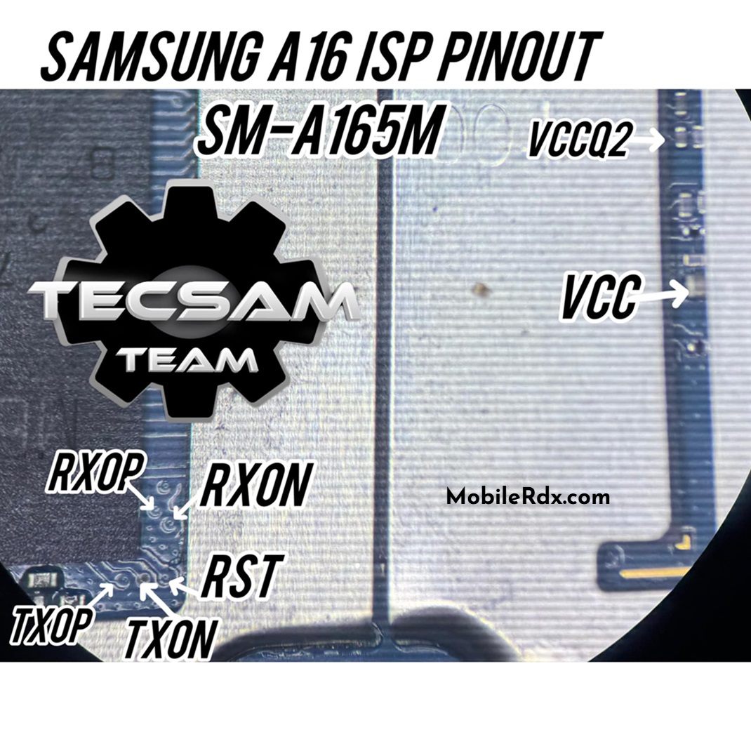 Samsung Galaxy A16 (SM-A165M) ISP PinOUT | Test Point