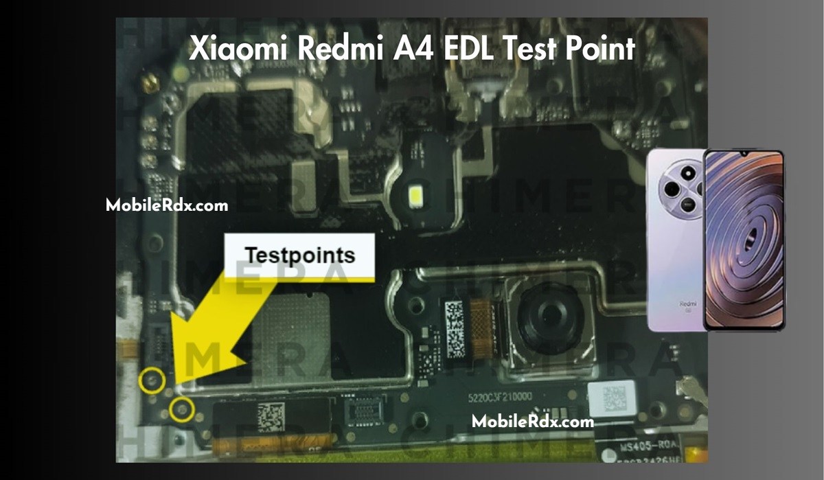 Xiaomi Redmi A4 EDL Test Point | Reboot to EDL Mode 9008