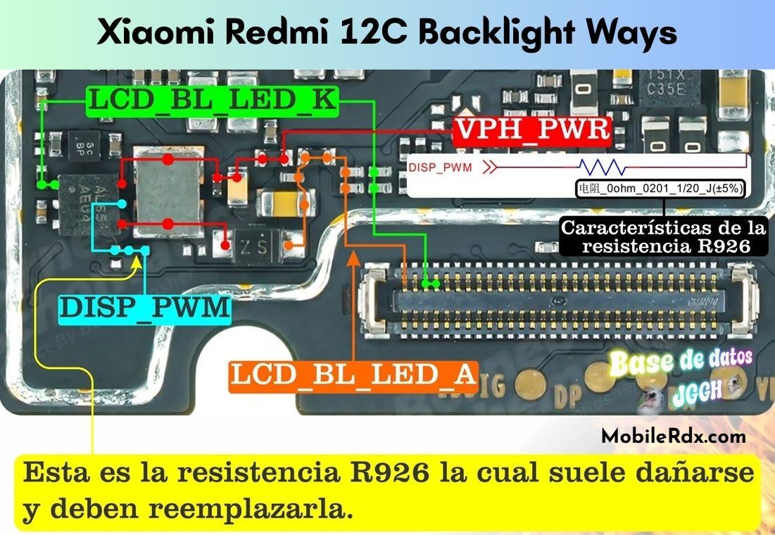 Xiaomi Redmi 12C Backlight Ways | Repair Display Light Problem