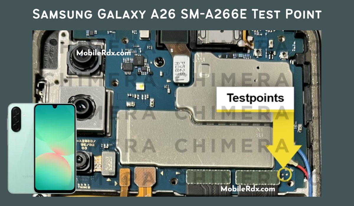 Samsung Galaxy A26 (SM-A266E) Test Point | Bypass User Lock, FRP