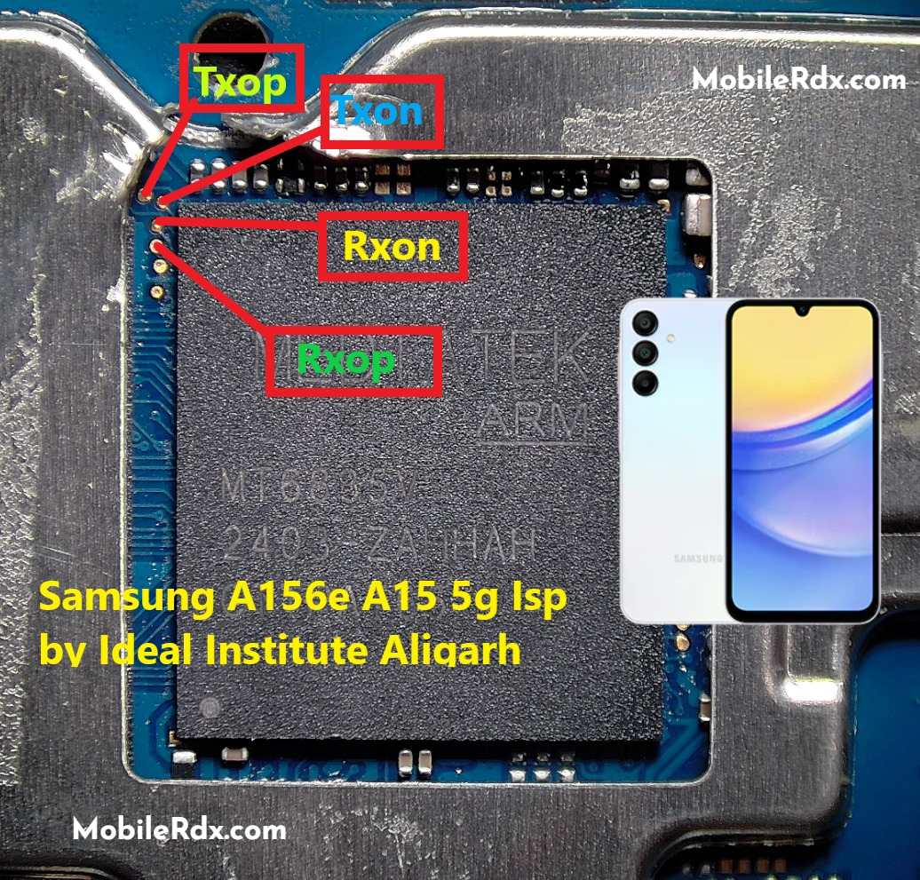 Samsung Galaxy A15 5G (SM-A156E) UFS ISP Pinout