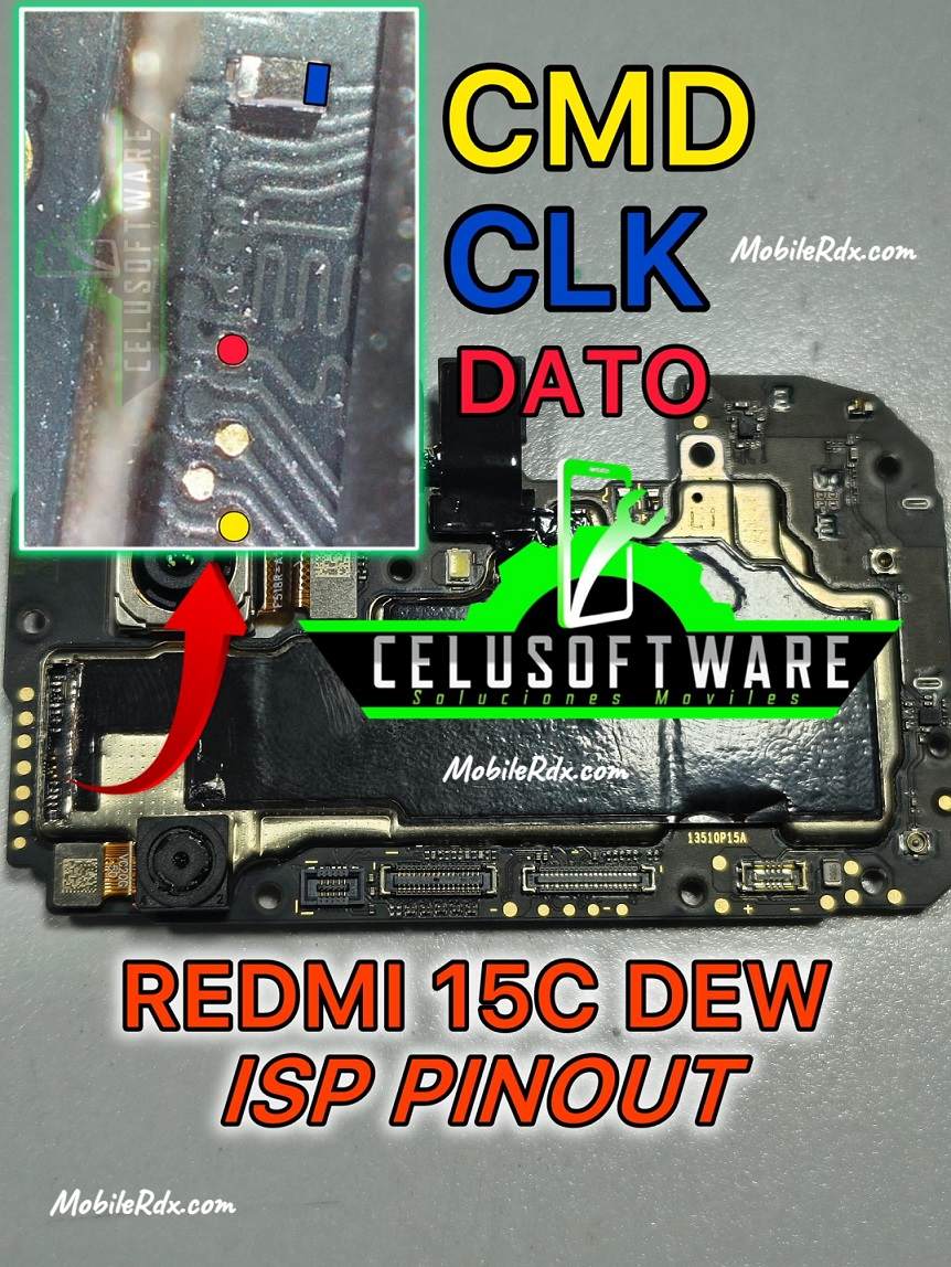 Xiaomi Redmi 15C ISP PinOUT EMMC Ways | Test Point