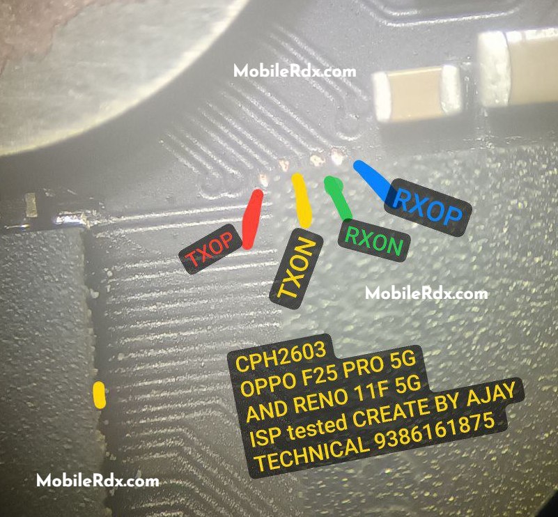 Oppo F25 Pro 5G UFS ISP PinOUT