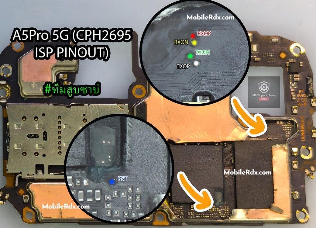 Oppo A5 Pro 5G UFS ISP Pinout | Test Point