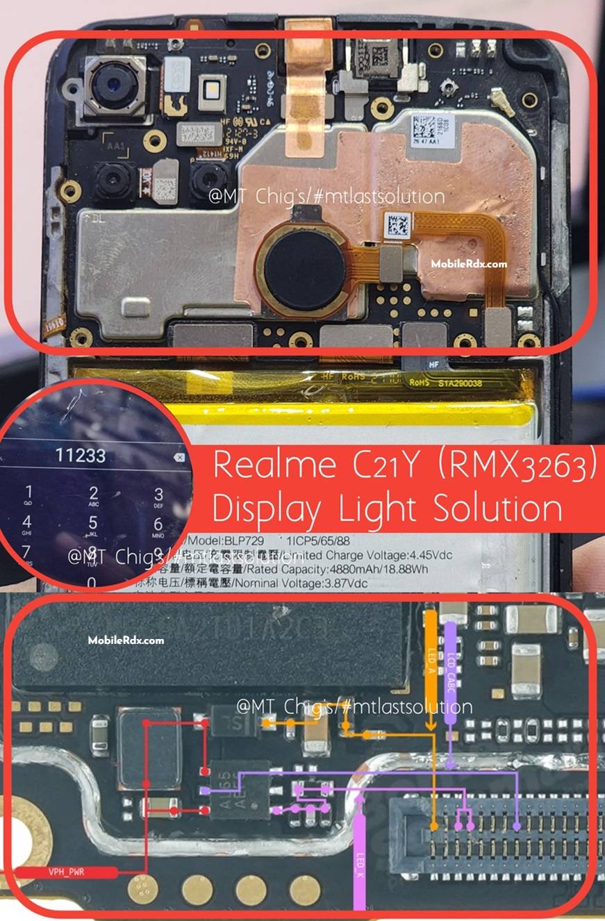 Realme C21Y (RMX3263) Backlight Ways | Display Light Solution