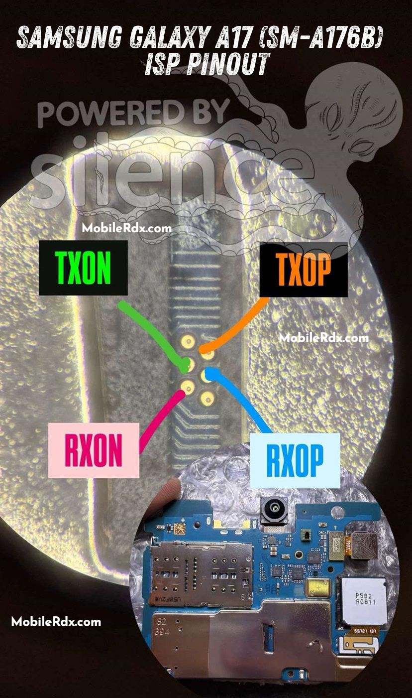 Samsung Galaxy A17 (SM-A176B) UFS ISP Pinout