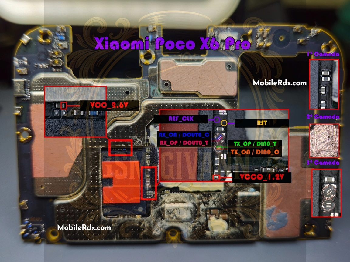 Xiaomi Poco X6 Pro UFS ISP PinOUT | Test Point