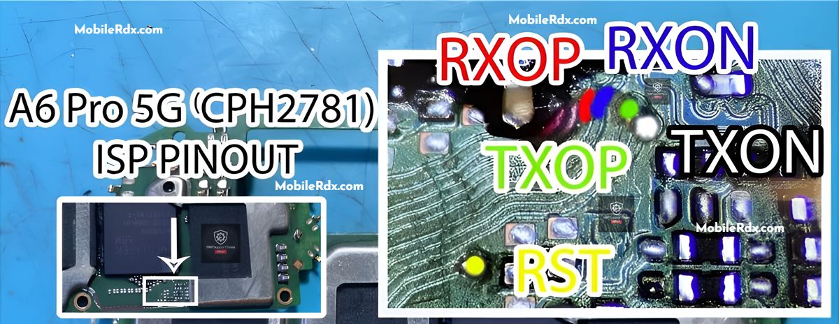 Oppo A6 Pro 5G CPH2781 UFS ISP PinOUT