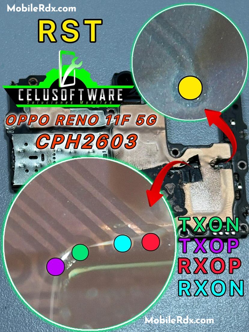 Oppo Reno11 F 5G UFS ISP Pinout