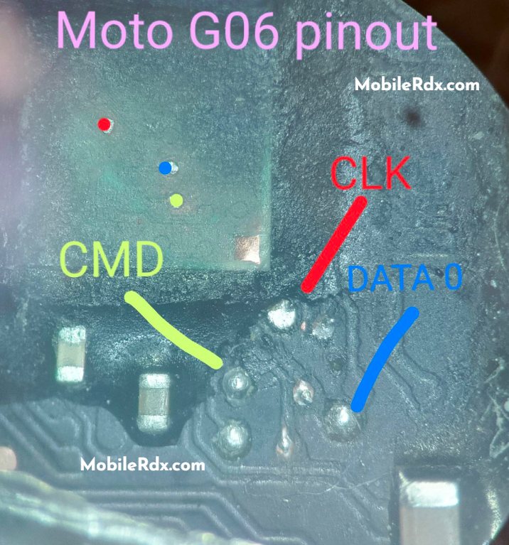 Motorola Moto G06 ISP Pinout | Test Point