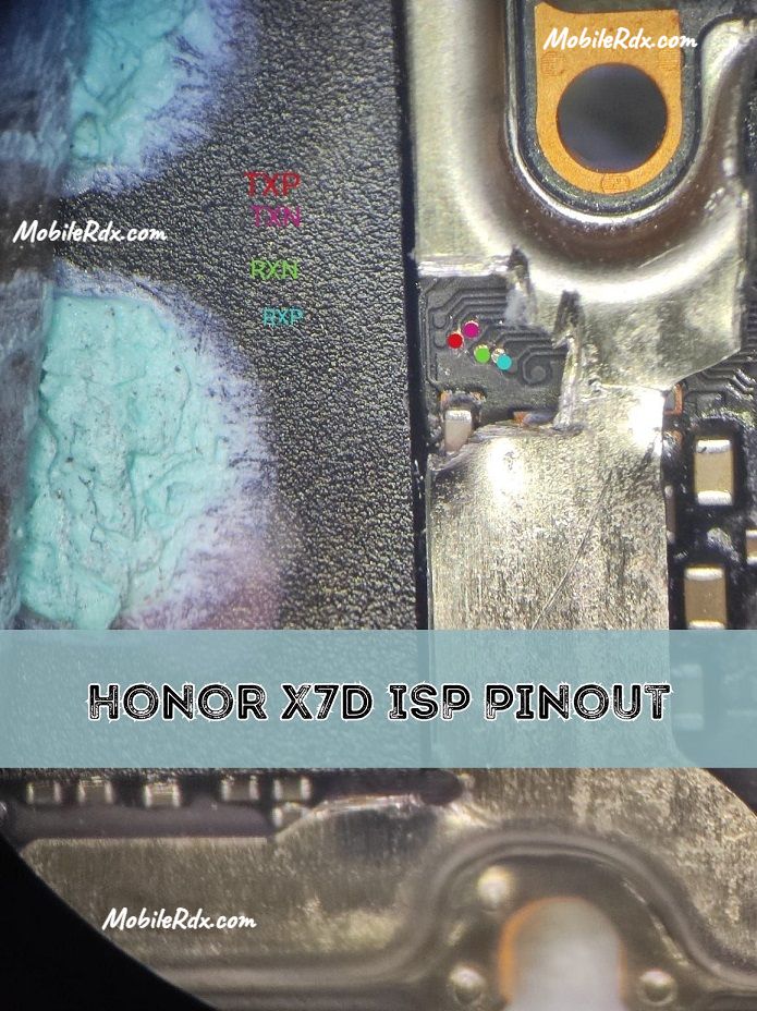 Honor X7d UFS ISP Pinout & Test Point