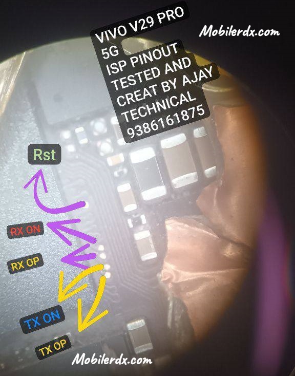Vivo V29 Pro UFS Isp Pinout | Test point