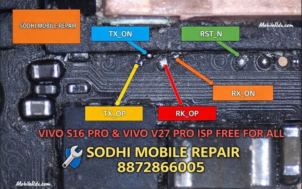 Vivo V27 Pro PD2245F ISP Pinout (UFS Chip)