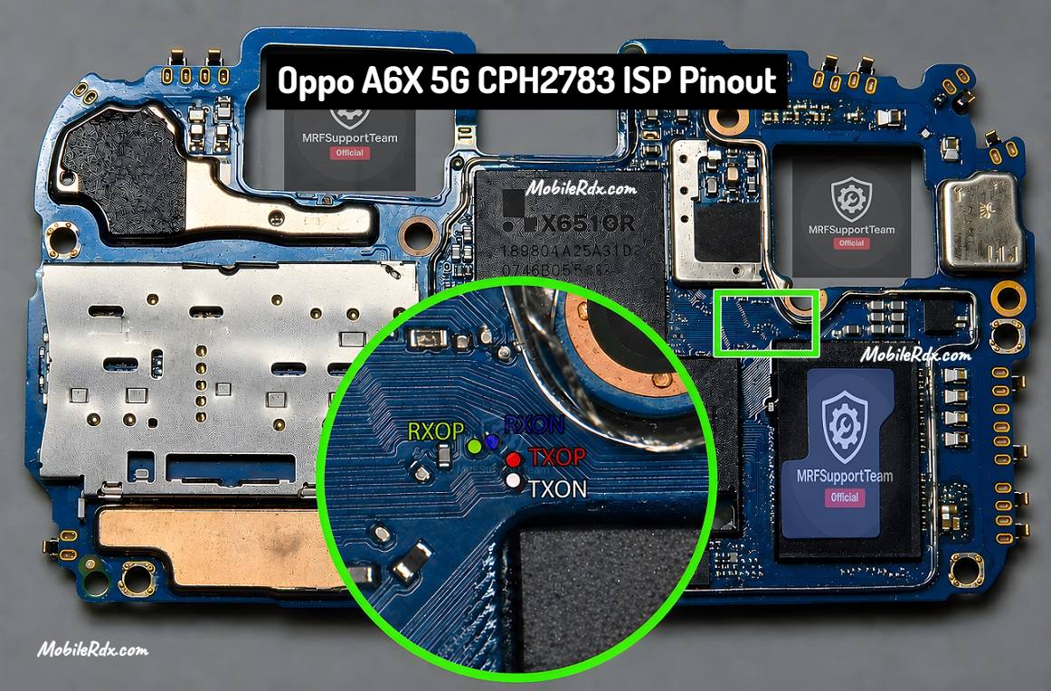 Oppo A6X 5G CPH2783 ISP Pinout (UFS)